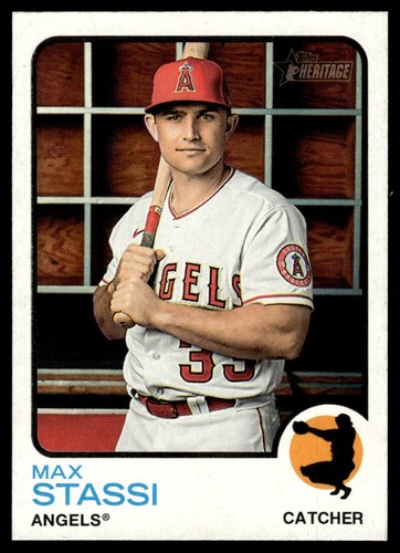 2022 Topps Heritage Baseball Max Stassi Los Angeles Angels #410 SP | eBay