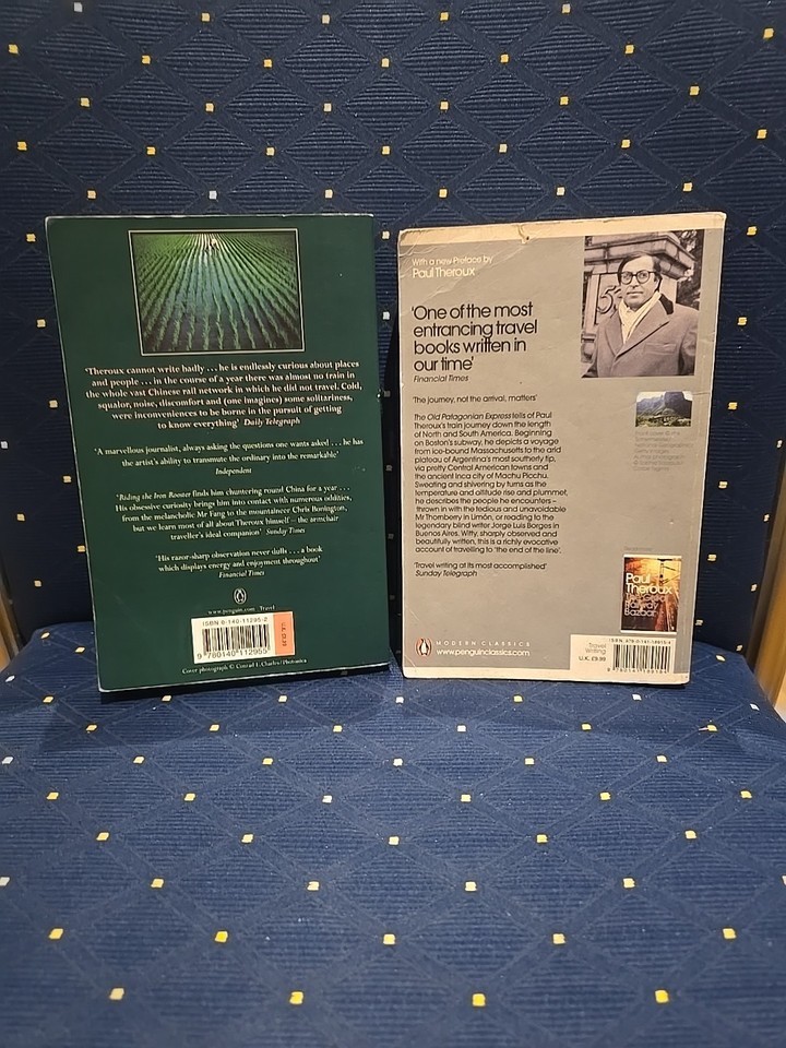 PAUL THEROUX JOB lot 2 Books bundle Patagonian Express And Iron Rooster ...