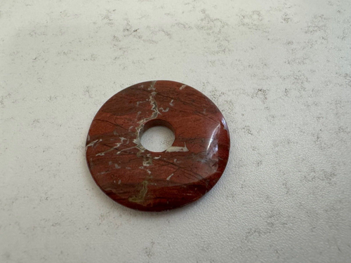 Chinese Red Stone or Mineral Bi Disc Pendant | eBay