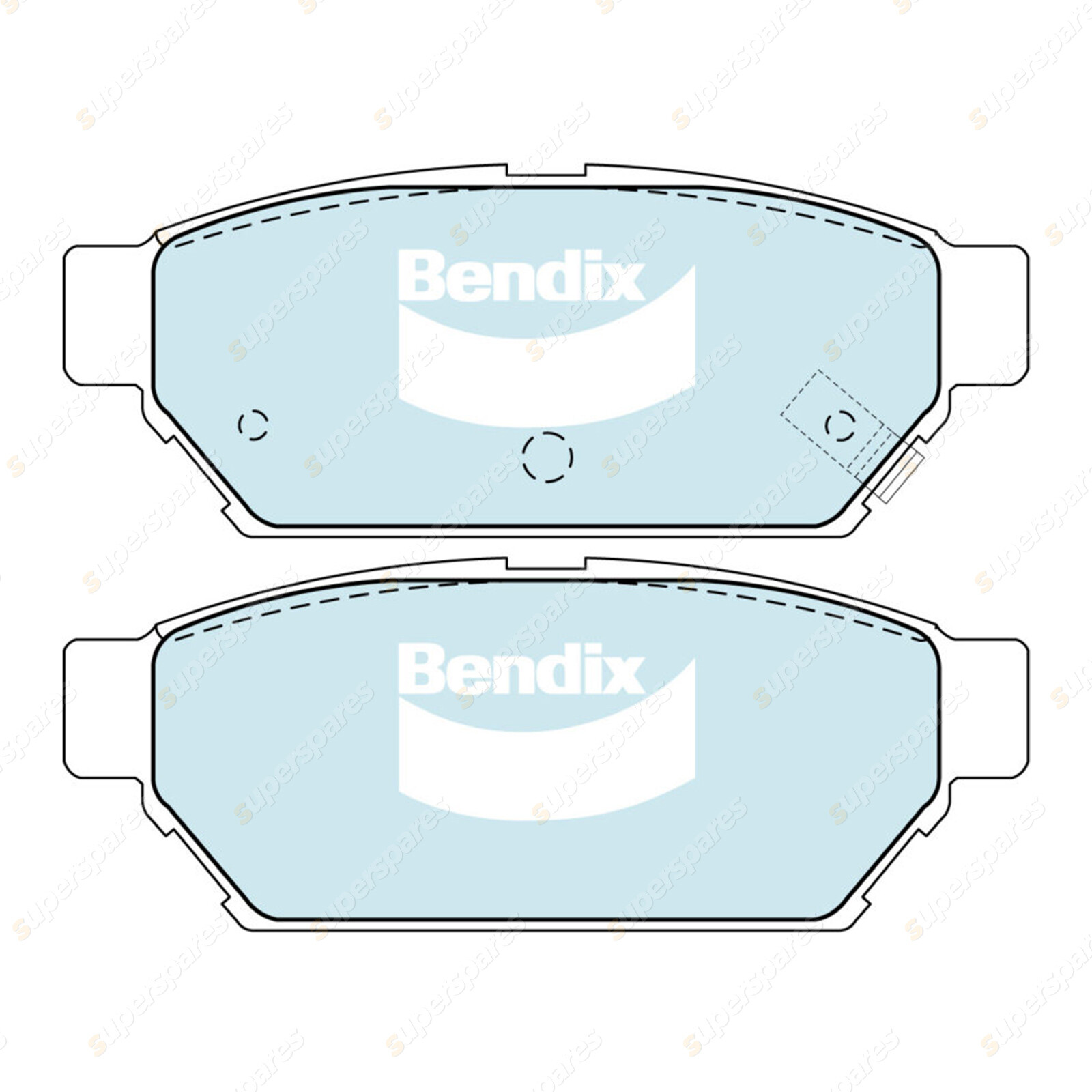 4pcs Bendix Rear General CT Brake Pads for Mitsubishi Colt FTO Lancer ...