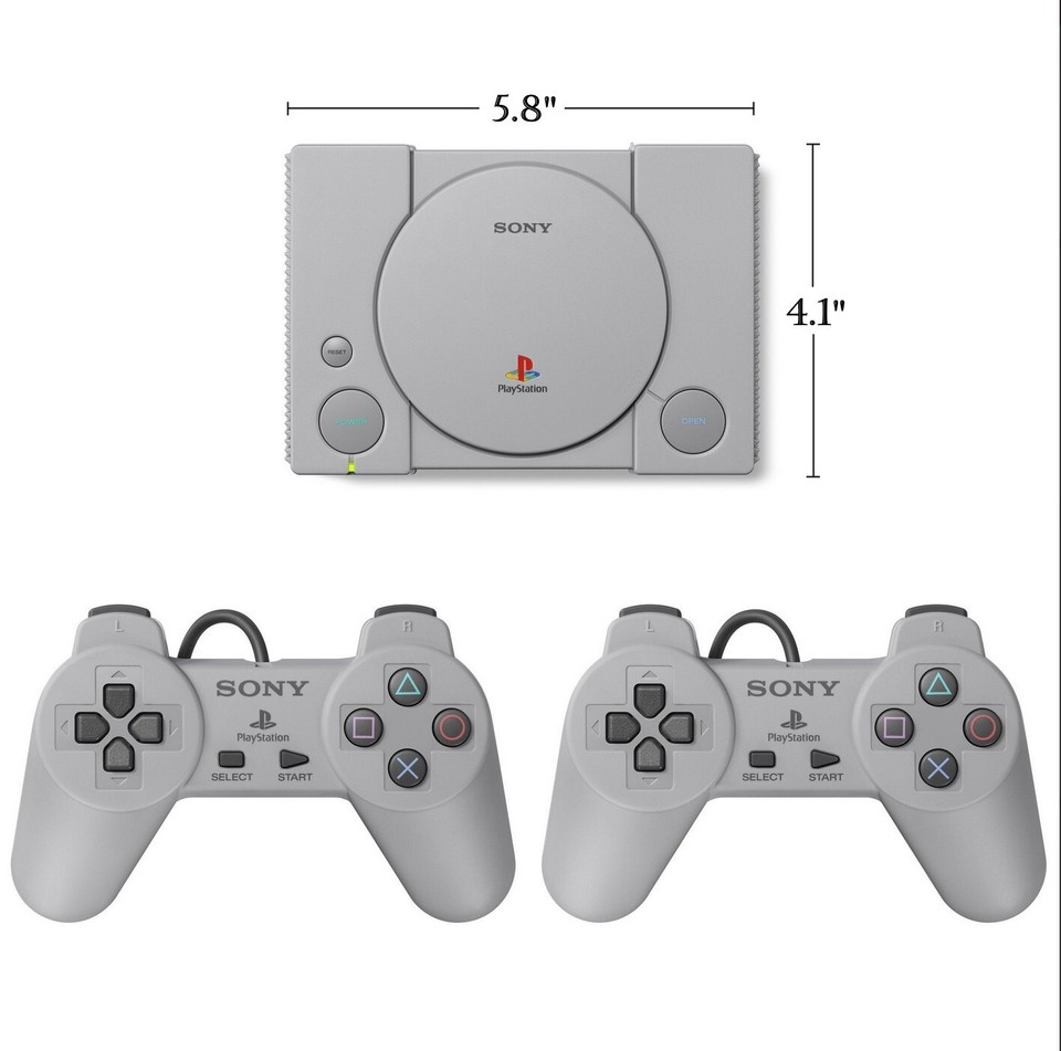 Sony PlayStation Classic Mini with x20 Pre-Loaded Games! 711719526063 ...