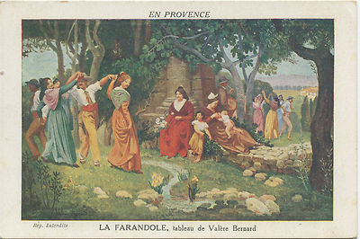 CP EN PROVENCE LA FARANDOLE TABLEAU VALERE BERNARD EDITION BERNARD ...