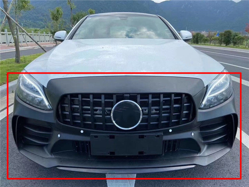 For 15-21 Benz C-Class W205 Sedan Modification Primed Front Bumper ...