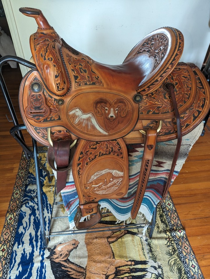 One of a Kind Cowboy custom Ranch Saddle made by Tumbleweeds Leather ...