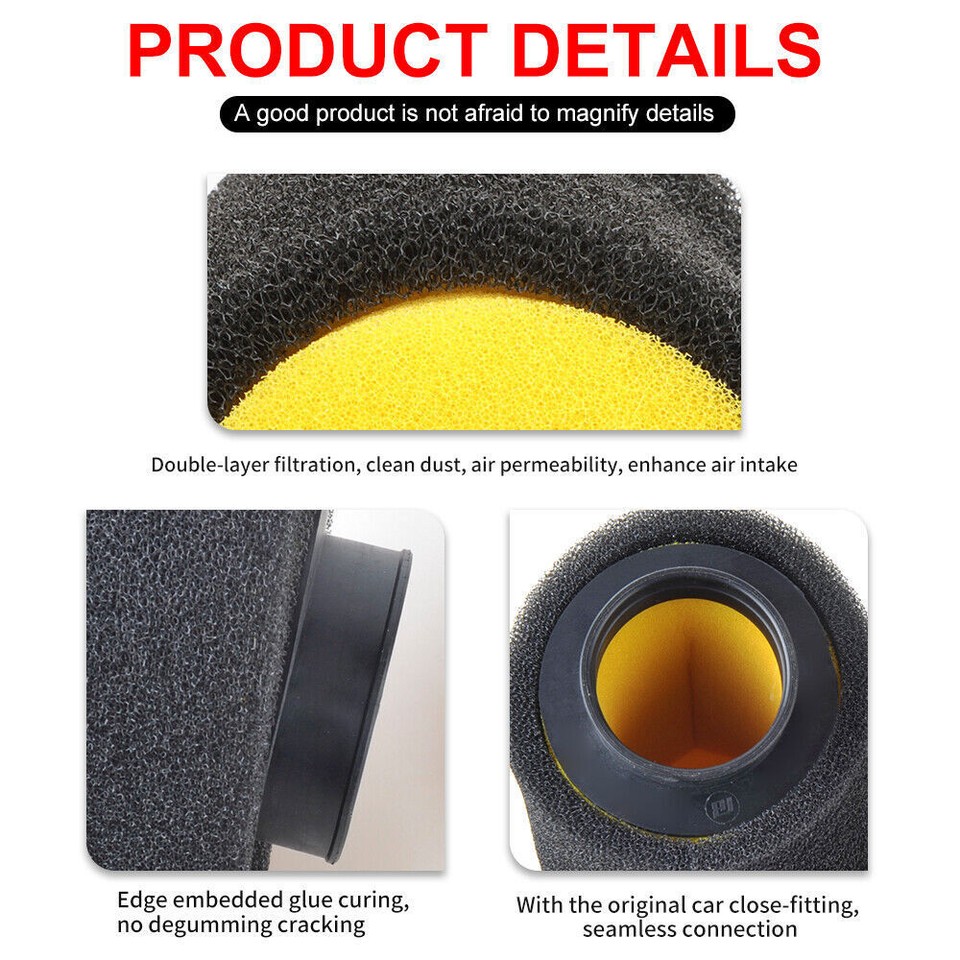 NIBBI 1.6" Air Intake Manifold Kit+Filter GY6 125-232cc Moped Go Kart ...
