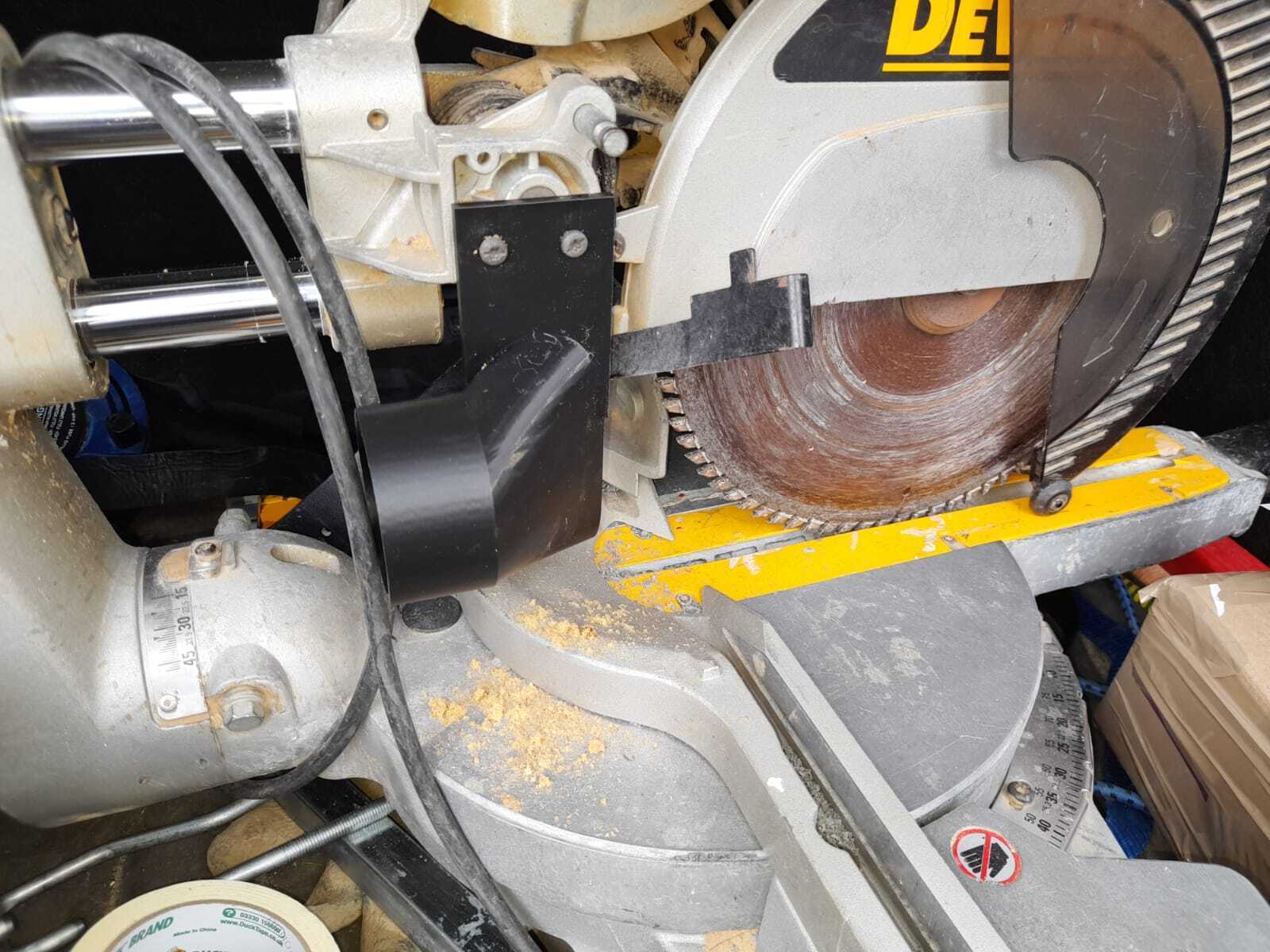Saw Dust Redirector Collection Upgrade for DeWalt DW708 Miter Saw 2.65 ...