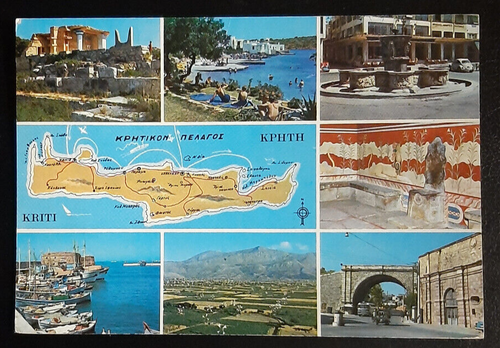 (GRE-845) GREECE 1972 Postcard CRETE VIEWS Souvenir posted | eBay UK