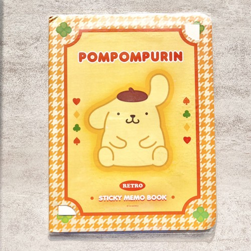 Sanrio Pompom Purin Pastel Sticky Note Pad Booklet Stationary School ...