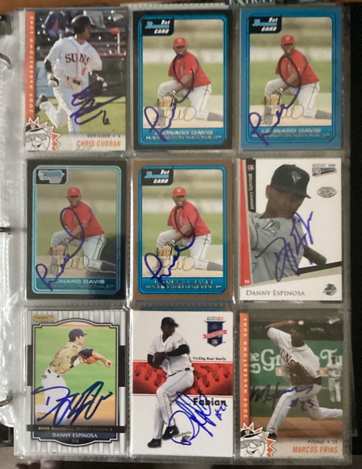 WASHINGTON NATIONALS BASEBALL SIGNED AUTOGRAPHED CARDS | eBay