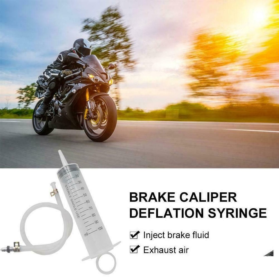 Motorcycle Bleed Kit Clutch Tools Gas Bleeding Syringe Hydraulic Hot ...