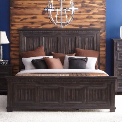 Picket House Furnishings Steele King Panel Bed in Smokey Gray Oak eBay