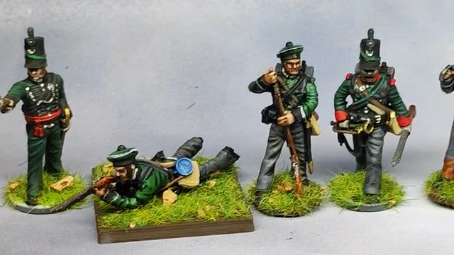 Napoleonic British 95th Rifles 18 28mm Figures, Sharpe, Waterloo ...