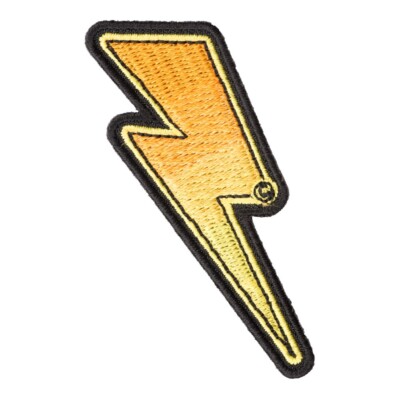Golden Lightning Bolt Left Patch, Lightning Patches | eBay