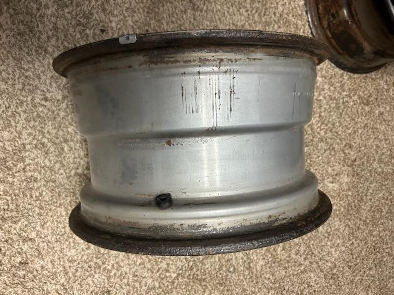 5 Lug Rally Wheels Chevy 15 x 8 Cheverolet Rims Set of 4 GMC Truck Van ...