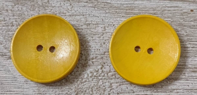Yellow Sewing Button