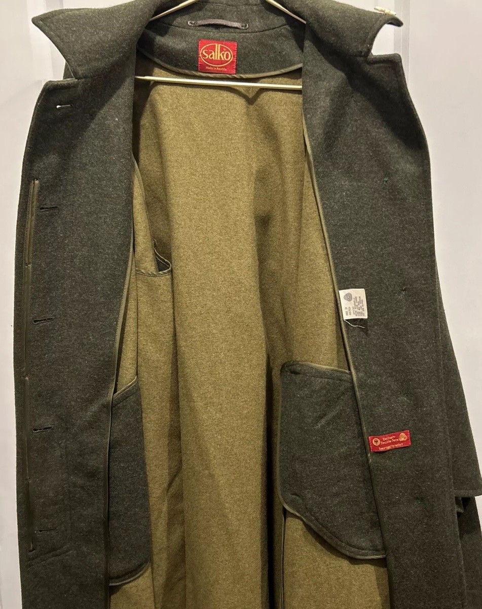 Salko Austrian Dark Green Pure New Wool & Alpaca Cape Coat Salko Austrian Dark Green Pure New Wool & Alpaca Cape Coat