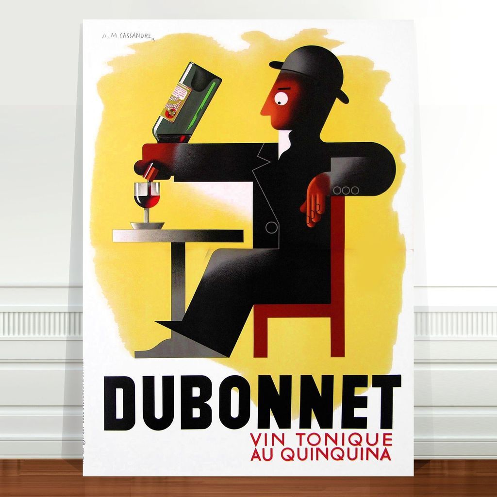 Vintage Alcohol Advertising Poster Art CANVAS PRINT 32x24" Dubonnet | eBay