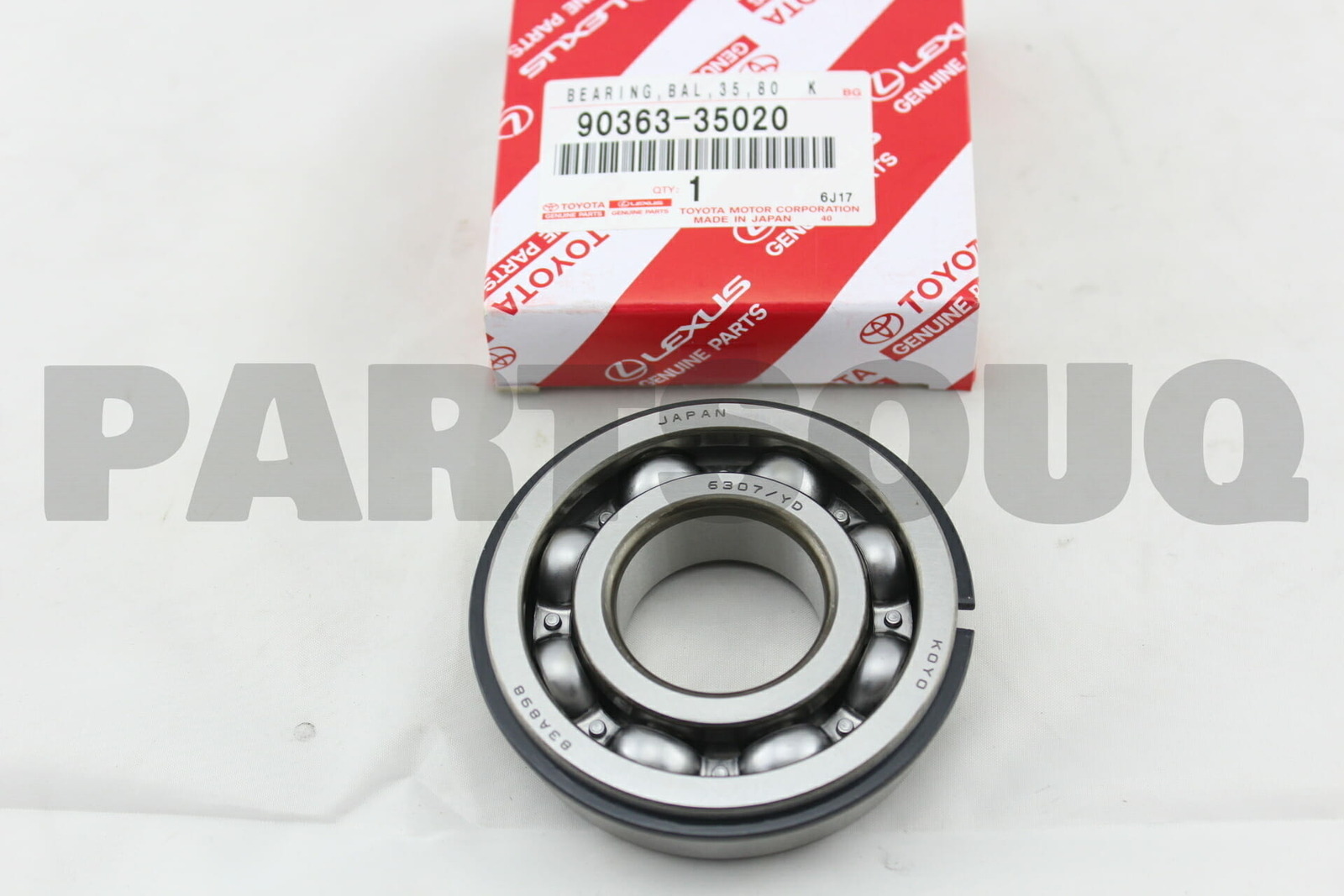 9036335020 Genuine Toyota BEARING, RADIAL BALL (FOR TRANSFER INPUT ...