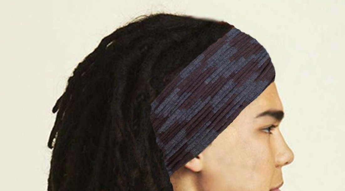 Mens Headband Dreadband Head Scarf Turban Dreadlock Wrap Mens Hair ...