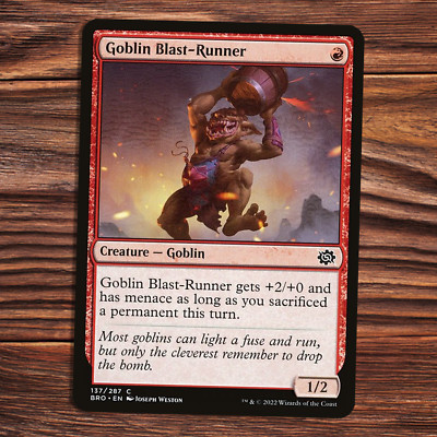 Goblin Blast-Runner - NM - Brothers' War - MTG | eBay
