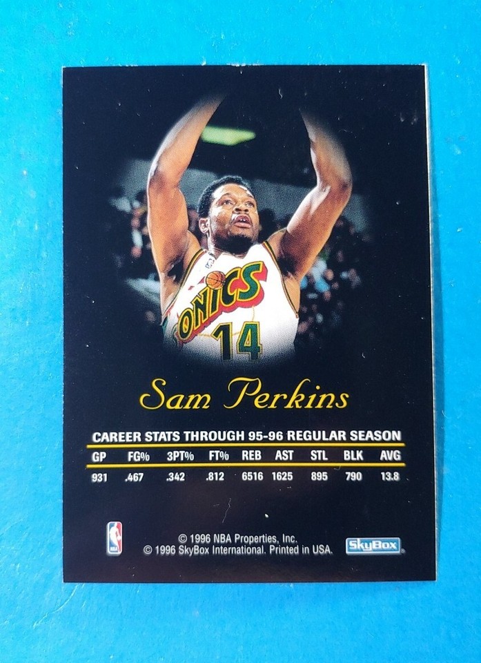 1996 SKYBOX NBA SAM PERKINS Autographed card | eBay