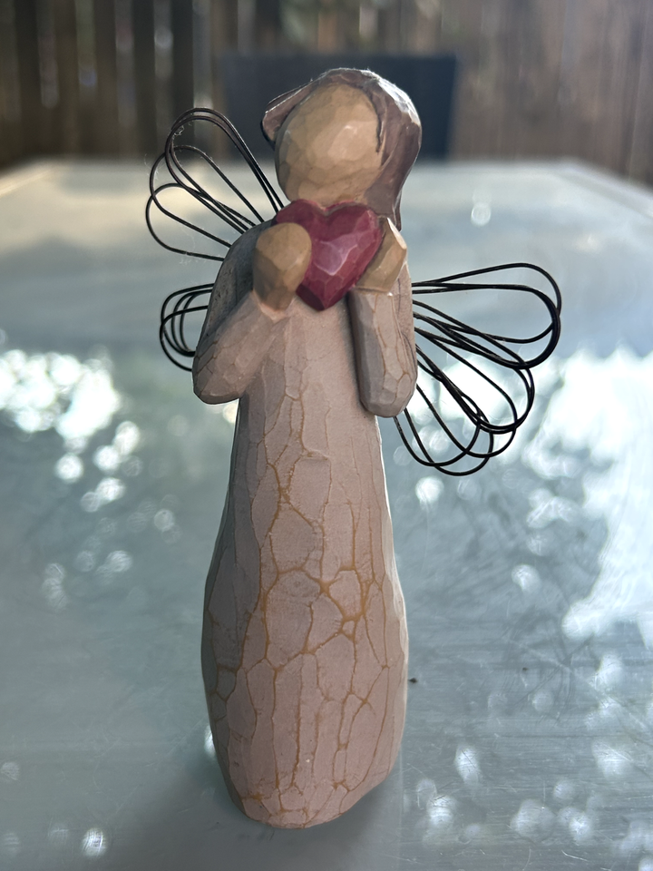 Willow Tree Angel of the Heart with Purple Heart ~ Demdaco by Susan ...