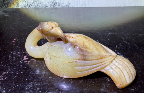 Unusual Antique/ Vintage Chinese Russet Jade Bird Pendant | eBay UK