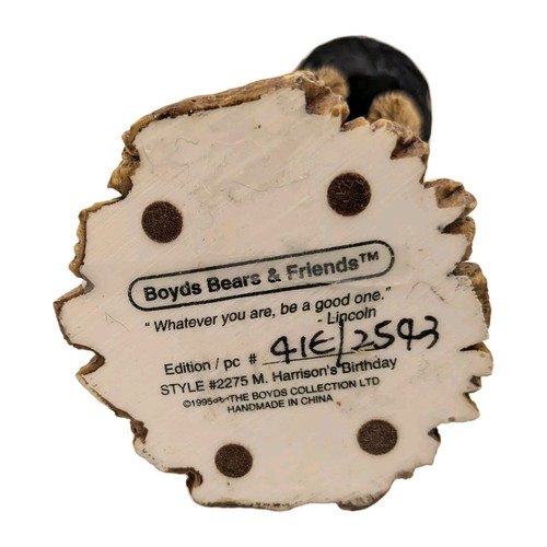 1985 Boyds Bears & Friends - M. Harrison's Birthday Figurine Retired | eBay