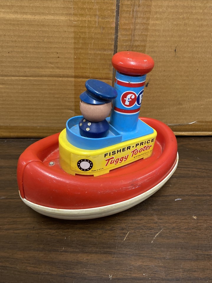 Vintage 1967 #139 Fisher-Price Tuggy Tooter Boat | eBay