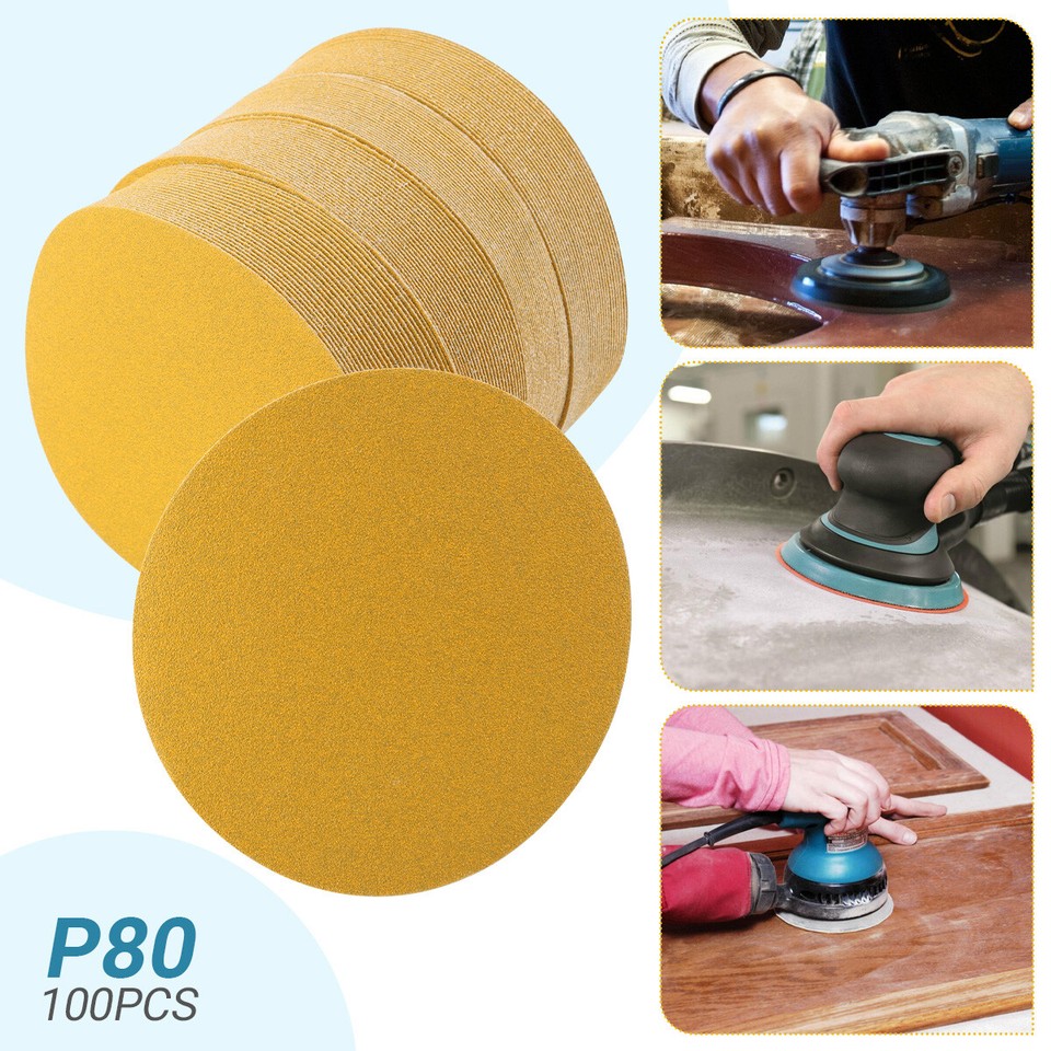 6 Inch PSA Sanding Disc Sandpaper 100 Roll 60 80 100 120 150-800 Grit ...