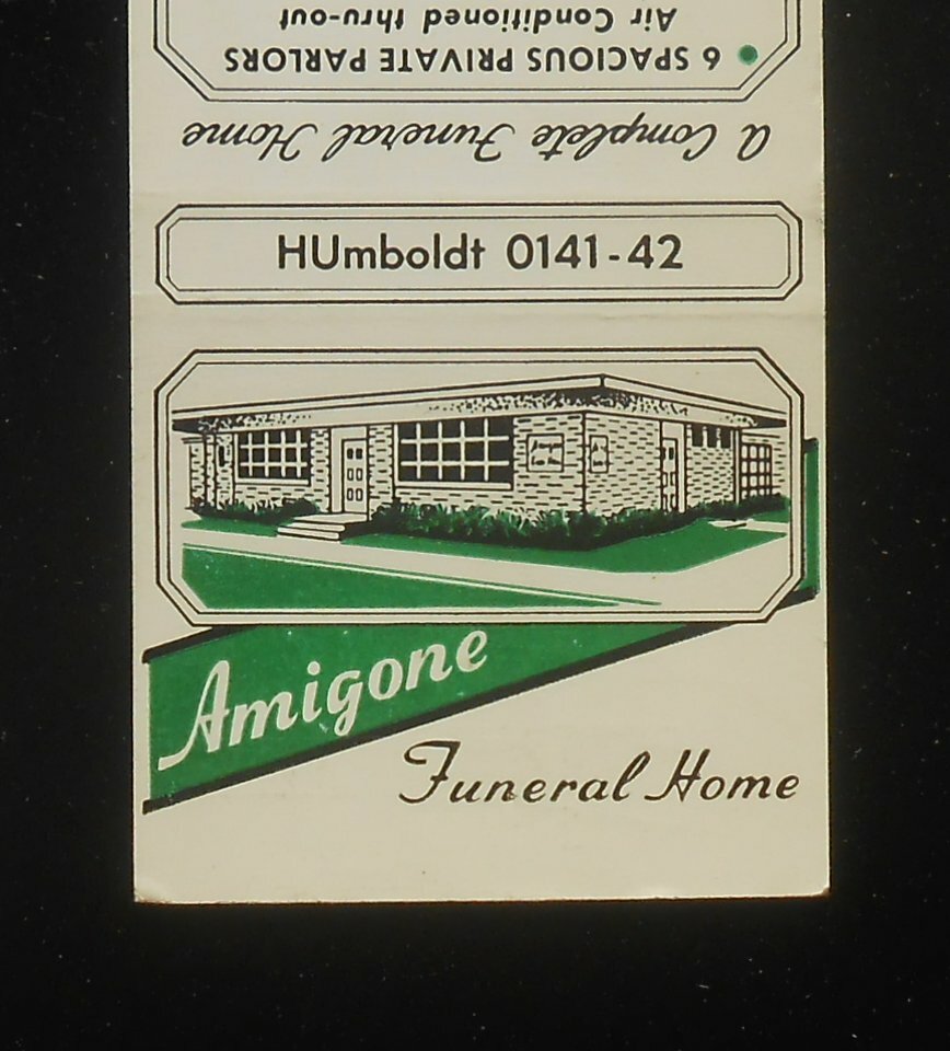 1950s Amigone Funeral Home Dan and Anthony Casket Room Buffalo NY Erie ...