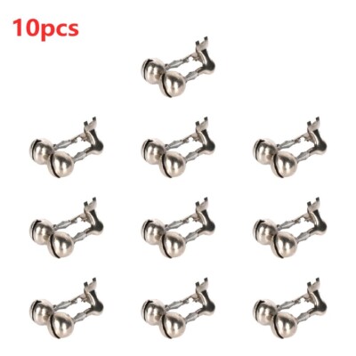10 Pcs/Set Fishing Bite Alarms Fishing Rod Bell Rod Clamp Tip Clip ...