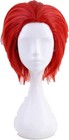 Red Shag Costume wig cosplay anime stage party shaggy hero hair male ...