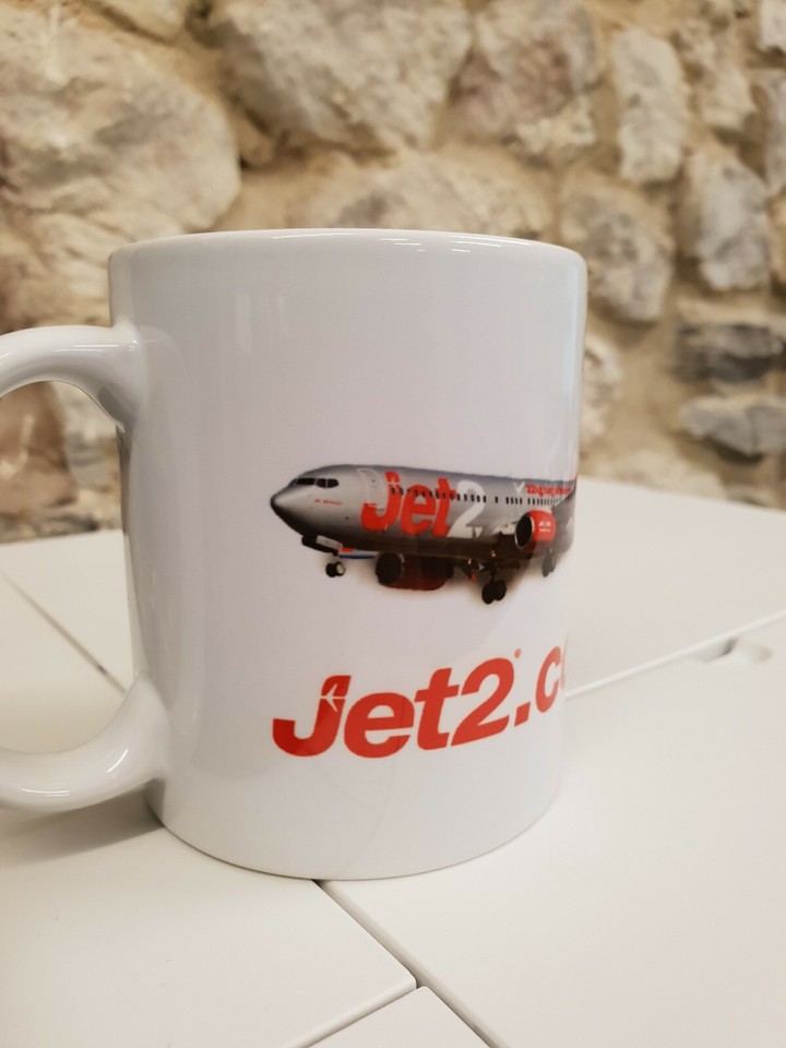 Jet2 Jet 2 Plane Cup Mug perfect gift Aviation spotter enthusiast | eBay UK