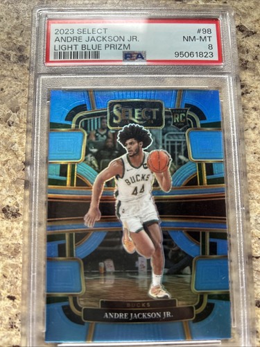 2023-24 Panini Select - Concourse Andre Jackson #98 Light Blue Prizm ...