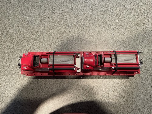 MTH Premier Flat Car With 2 Fire Trucks | eBay
