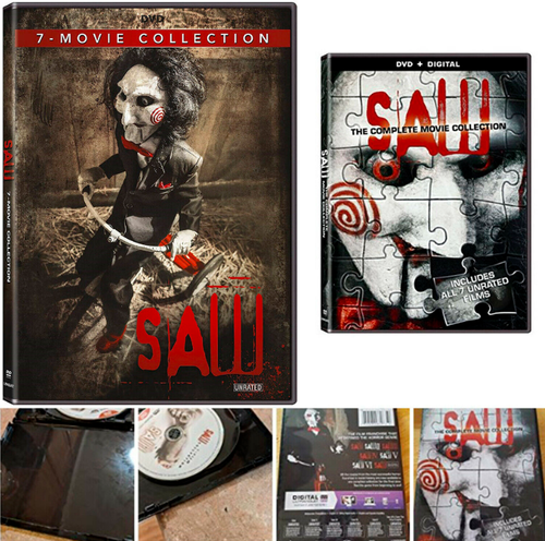 Saw 1-7 DVD Movie Collection The Complete Series Box Set 1 2 3 4 5 6 7 ...