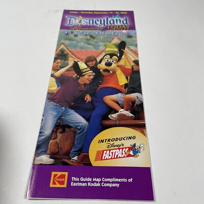 2000 Disneyland Today Map and Guest Information September 15- 21, 2000 ...