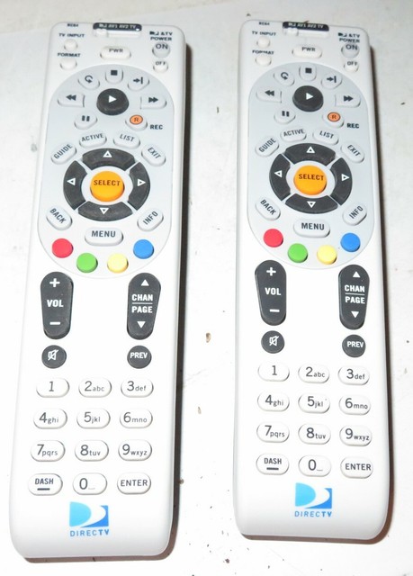 Two DirecTV Direct TV Remote Control Set Remote Used Satelitte ...
