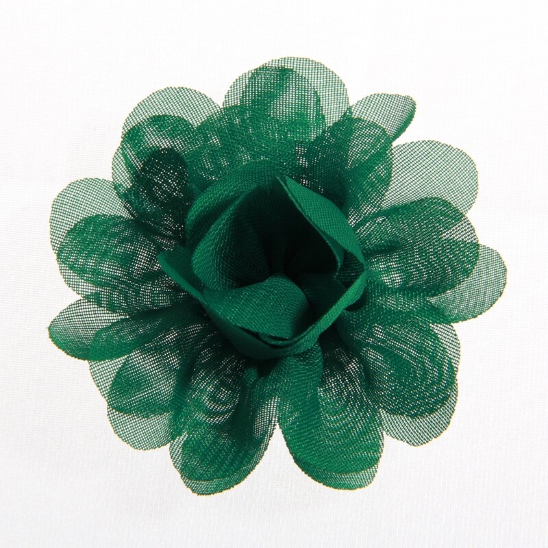 30PCS 5CM 2" Chic Crochet Chiffon Flowers For Headband Fabric Flowers ...