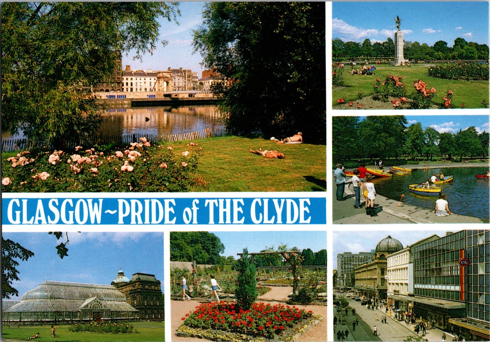 Vtg Postcard Glasgow, Pride of the Clyde, River Clyde, Victoria Park ...