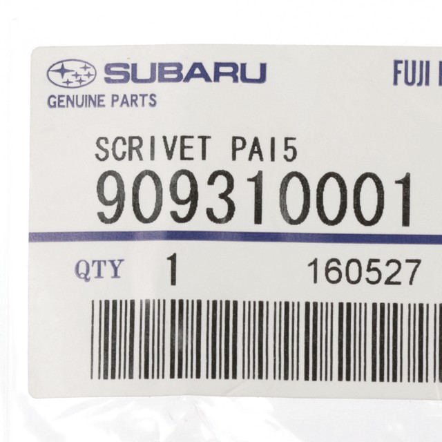 Subaru 909310001 Genuine OEM Factory Original Bumper Cover Rivet for ...