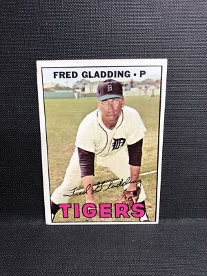 1967 Topps Baseball Fred Gladding #192 Tigers - a2h | eBay