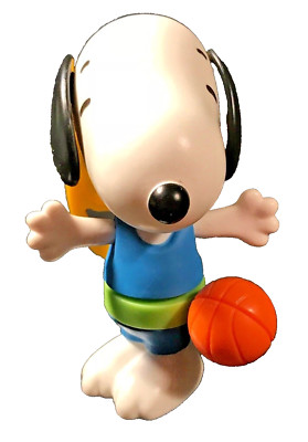 McDonalds PEANUTS SNOOPY 4" Basketball Athlete Figure Toy Twirling ...
