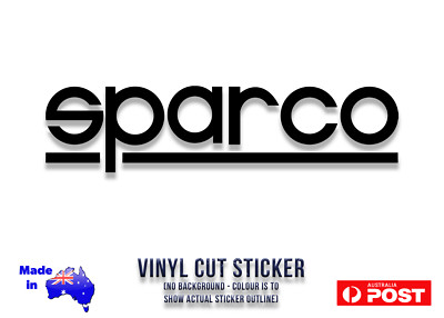 SPARCO BLACK T1 150mm x 38mm CUT Vinyl Sticker Decal Car JDM Rally FREE ...