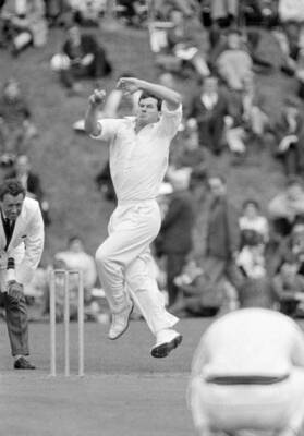 Neil Hawke Bowling For Australia 1968 Old Cricket Photo | eBay Australia