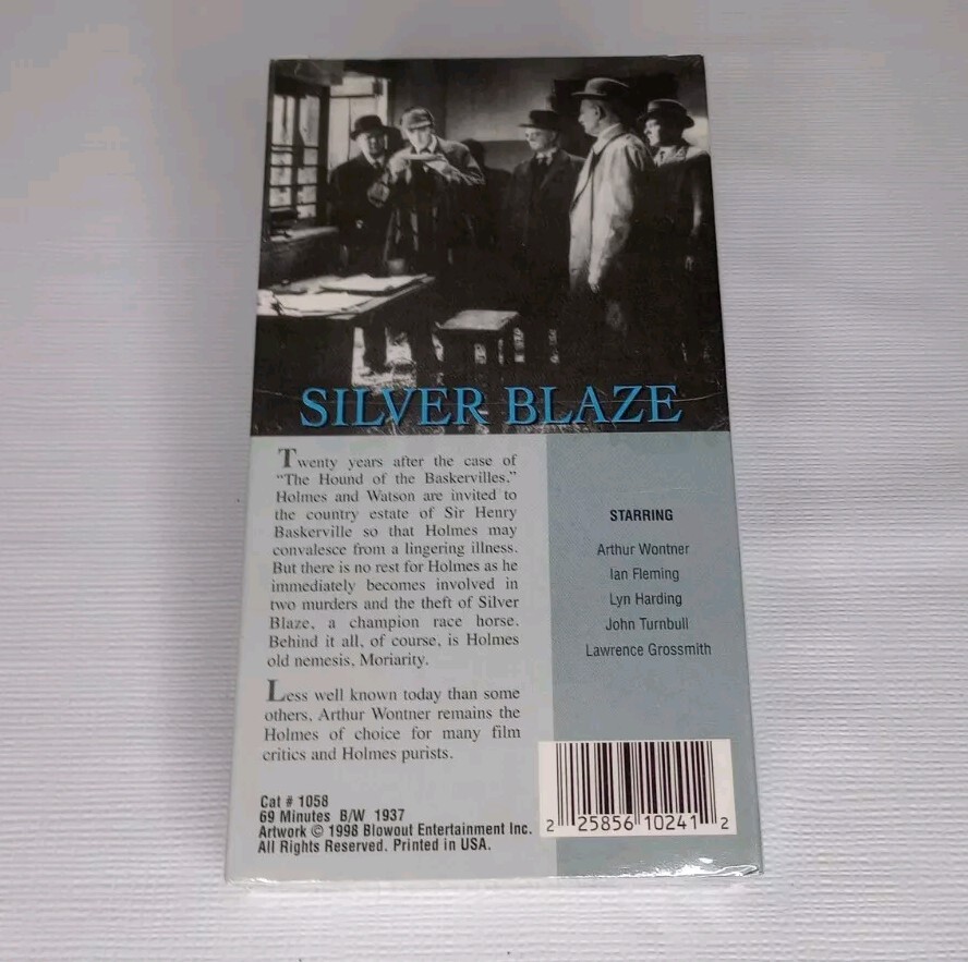 Sherlock Holmes Silver Blaze VHS 1990 New 30306017884 | eBay