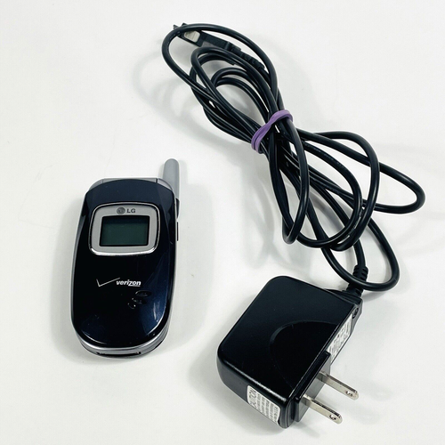 LG VX3400 Dark Blue Verizon CDMA Flip Cell Phone TESTED Voice Dialing ...