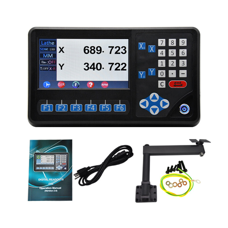2/3/4 Axis DITRON DRO Digital Readout Display Slim Magnetic Scale 5um ...