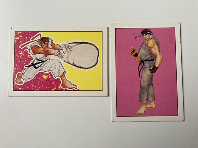 1993 Topps / Capcom Street Fighter ll Ryu Cards #76 FIREBALL HADOUKEN ...